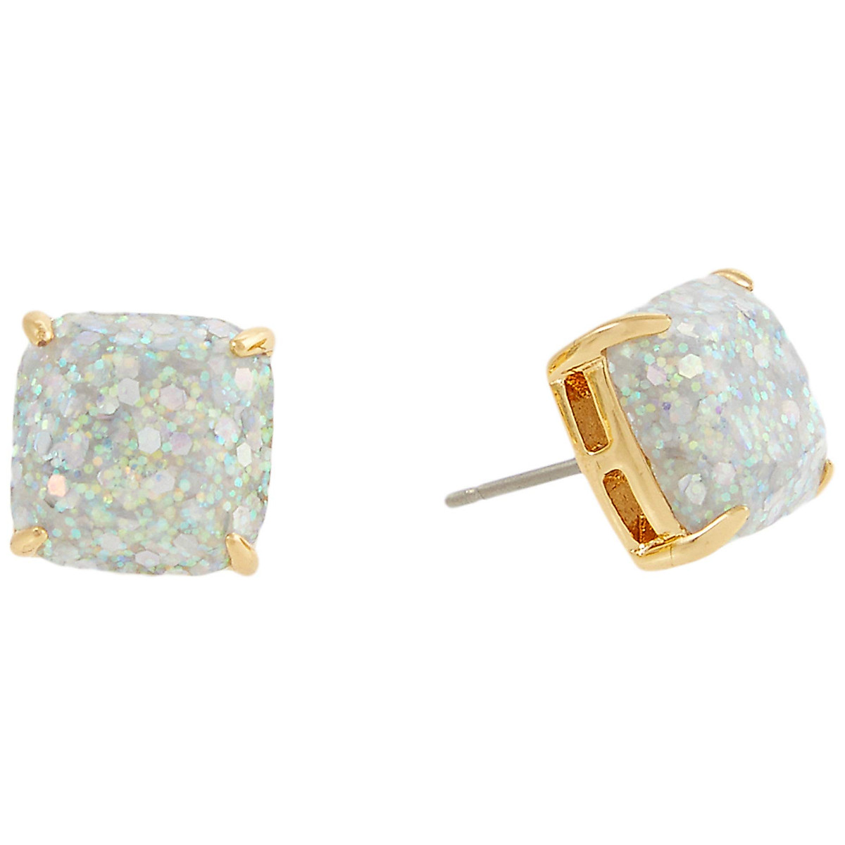 Kate Spade New York Mini Small Square Studs Earrings Opal One Size