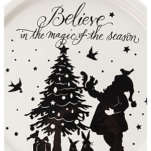 Gallerie II Believe Christmas Platter White