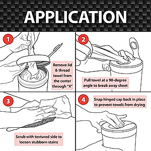 Malco Duplex Heavy Duty Cleaning Wipes for Home and Auto - Dual Sided Textured, Wet Wipes/Removes Grease, Tar, Paint, Oil, Dirt/No Residue/Safe for Hands/Made in USA (130 Wipes)