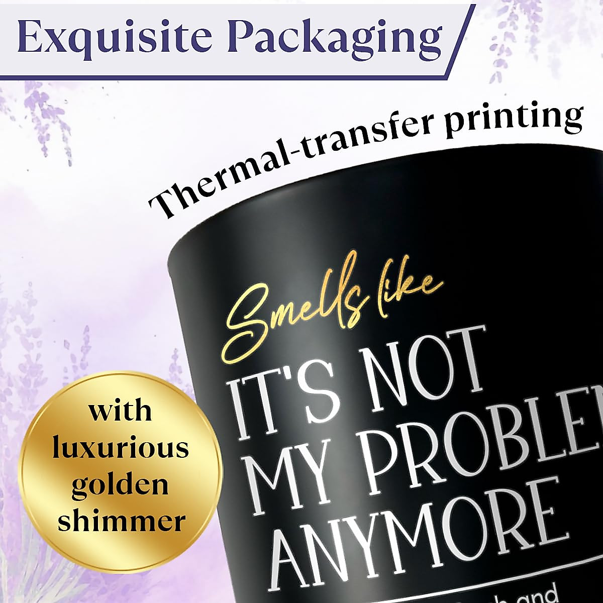 CHOANG Retirement Gifts for Women, Men - Lavender Vanilla Aromatherapy Candles 10 oz - Soy Wax, Scented Candle Gift for Coworker, Nurse, Teacher, Military, Friend - Farewell Gift for Manager, Boss