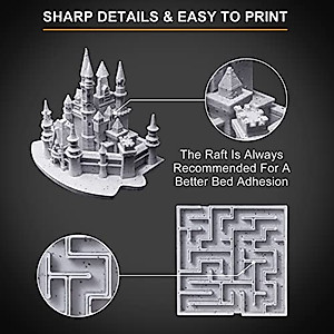 OVERTURE Rock PLA Filament 1.75mm, Rock PLA Roll 1kg Spool (2.2lbs), Dimensional Accuracy +/- 0.03 mm, Fit Most FDM Printer (Rock White)