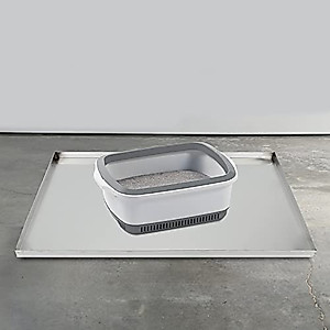 Confote 23.6"x17.6" Stainless Steel Replacement Tray for Dog Crate, Chew-Proof and Crack-Proof