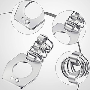 Frienda 4 Pieces Water Heater Cam Lock Metal Water Heater Door Latch RV Camper Hot Water Heater Cover Door Latch Fastener, Silver Color