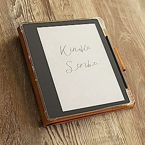 Personalized Leather Case for Kindle Scribe 10.2", Kindle Scribe Cover with Premium Pen Holder, Amazon Ereader Cover - K01-SC