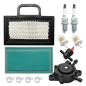 Air Filter & Oil Filter Set Replacement for BS 499486 808656 691035 John Deer L120 Poulan 18-26HP L111 L118 LA130 LA140 LA140 LA150 D130 D140 GY21056
