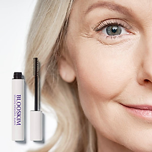 Mascara for Older Women 60 Plus, Prime Mascara, Lengthening & Strengthening Lash Mascara for Mature Women, Volumizing, Long Stay, Hypoallergenic Waterproof Mascara for women over 50 - Black 0.34 FL OZ