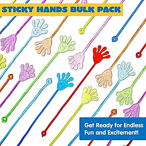 JOYIN 48Pcs Sticky Hands Party Favors, Party Table Favors Set for Kids, Holiday Traditions, Xmas Gift, Bendy Tube, Bendy Tubes, Extreme Stretch Fidget, Fun Fidget Toys for Kids