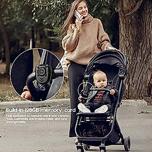 Mini Body Camera Video Recorder Built-in 128GB Memory Card with Night Vision IR & Loop Record HD 1080P, 4-6 HR Battery Life Wearable Police Cam for Home, Outdoor, Law Enforcement, Security Guard