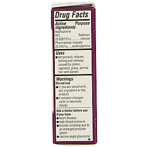 Allergy Eye Drops by Bausch & Lomb, for Itch & Redness Relief, 15 mL