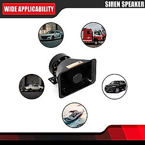 High Performance Siren Speaker Compatible with Any 100-200 Watt 100W 200W