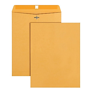Office Depot® Brand Clasp Envelopes, 9 1/2" x 12 1/2", Brown, Box Of 100