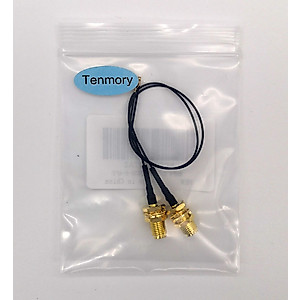 Tenmory U.FL to SMA M.2 NGFF UFL to SMA-Female MHF4 IPX4 IPEX4 Ipex Connector Pigtail Antenna Extension Cable (10 inch (2 Pcs))
