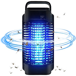 Bug Zapper Outdoor, Electric Mosquito Zapper Insect Fly Zapper Outdoor Indoor, 4ft Power Cord, 18W UV Tube, Plug in Mosquito Killer for Patio Yard Home