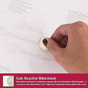 DocuGard Standard Medical Security Paper for Printing Prescriptions and Preventing Fraud, CMS Approved, 6 Security Features, Laser and Inkjet Safe, Blue, 8.5 x 11, 24 lb., 500 Sheets (04541)