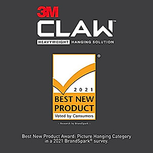 3M CLAW Drywall Picture Hanger with Temporary Spot Marker, Holds 15 lbs, 6 Hangers, 6 Markers/Pack
