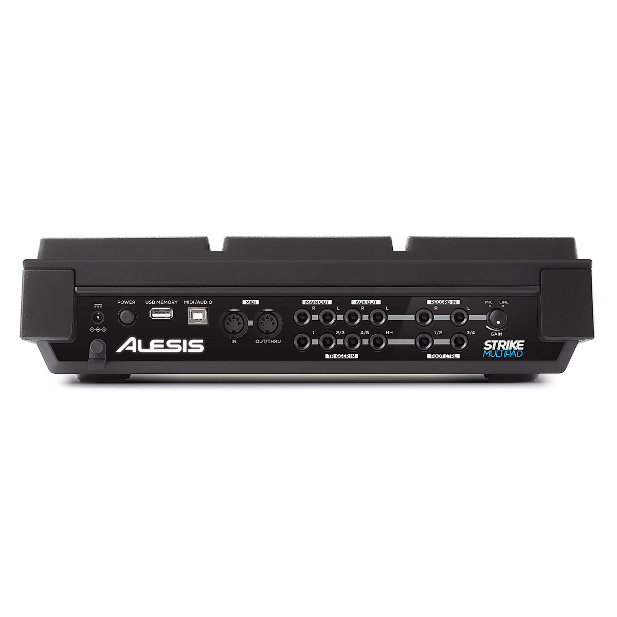 Alesis Strike Multipad - 9-Pad Percussion Instrument with Sampler, Looper, 2 Ins and Outs, Soundcard, Sample Loading via USB Thumb Drives and 4.3-Inch Display,Black