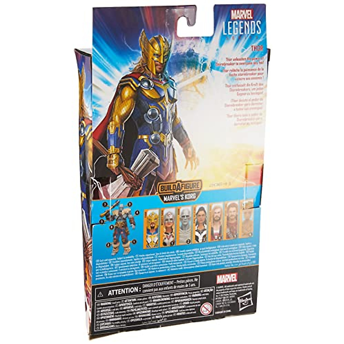 Marvel Legends Series Thor: Love and Thunder Thor Action Figure 6-inch Collectible Toy, 3 Accessories
