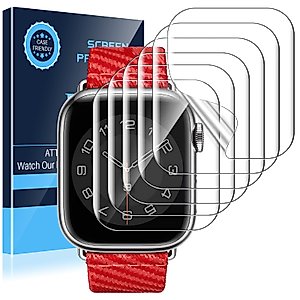 LK 6 Pack Apple Watch Series 9 Series 8 Series 7 41mm Screen Protector, [Self-Healing] TPU Film, Anti-Scratch, Ultra-Thin Screen Protector Designed for iWatch 9/8 / 7 41mm, Clear