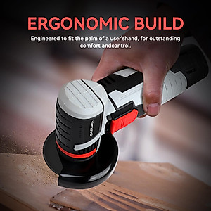 Cordless Angle Grinder, 19500rpm Cordless Grinder with 1pcs 12V 1500mAh Batteries and 3-Cutting Discs Metal Grinder for Metal Stone Wood