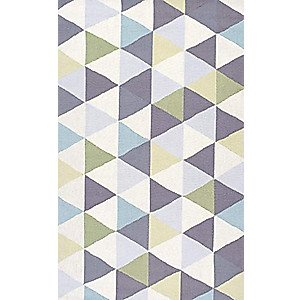 nuLOOM Bianca Triangles Area Rug, 6' x 9', Green