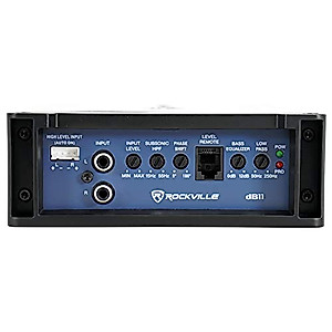 Rockville SK510 PACKAGE 10" 1200w Loaded K5 Car Subwoofer Enclosure+DB11 Amp