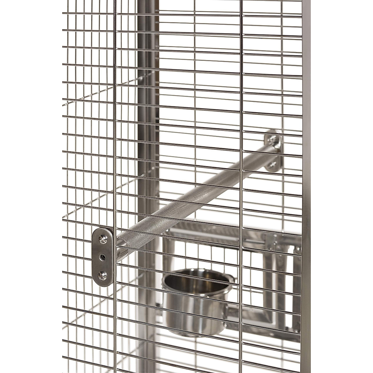 Prevue Pet Products Small Stainless Steel Playtop Bird Cage