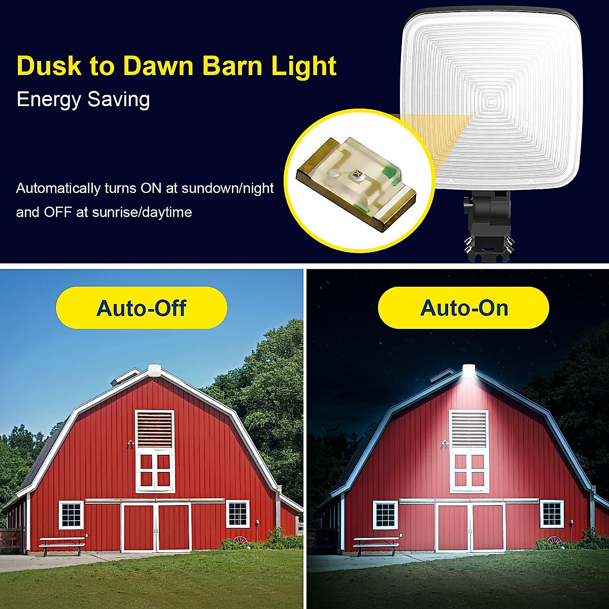 150W Motion Sensor Outdoor Lights, Dusk to Dawn Outdoor Lighting with Photocell 20000LM 6500k, Adjustable Arm Mount IP66 Waterproof Security Flood Lights for Yard, Porch, Garage