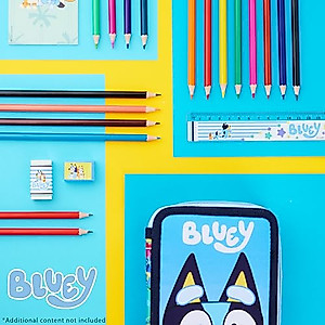 Bluey Filled Pencil Case with Stationery for Kids, School Supplies Coloring Pencils, Notepad - Gifts for Kids