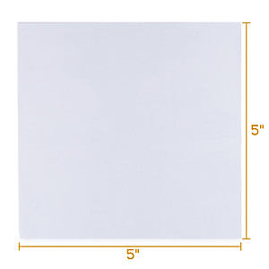 Crinklee Clear Caramel, Candy and Chocolate Wrappers, Natural Cellophane, 1000 Square Sheets, 5x5 Inches