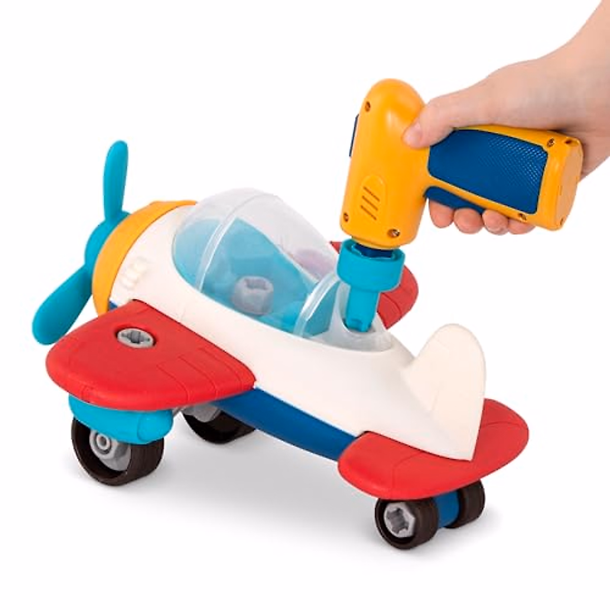 Battat- Wonder Wheels- Take-Apart Airplane – Toy Plane With Drill For Kids – STEM Toy- Developmental Toy – 3 Years +