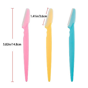 ILLUVA Exfoliating Dermaplaning Tool, Eyebrow Razor, Facial Dermaplane Razors Shaver with Precision Cover for Women and Men Pack of 6