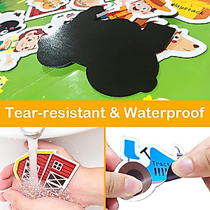 Magnetic Puzzles for Kids Ages 4-8, Travel Games for Toddlers Age 3-5, Educational Farm Theme Preschool Puzzles for Storytelling, Washable Toddler Magnets