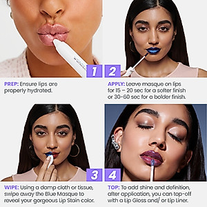 Wonderskin Wonder Blading Lip Stain Peel Off Masque - Long Lasting, Waterproof and Transfer Proof Nude Lip Tint, Matte Finish Peel Off Lip Stain (XOXO Masque)