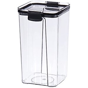 BRYLL Plastic Cereal Storage Box Multigrain Sealed Cans Food Storage Container Multifunction Transparent Airtight Plastic Box Containers Lid Kitchen Pantry Storage Box,1300ML