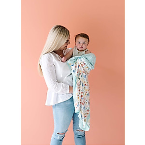 Large Premium Knit Baby 3 Layer Stretchy Quilt Blanket"Nautical" by Copper Pearl