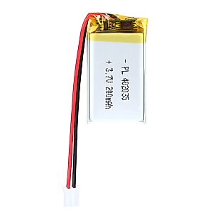 AKZYTUE 3.7V 200mAh 402035 Lipo battery Rechargeable Lithium Polymer ion Battery Pack with JST Connector
