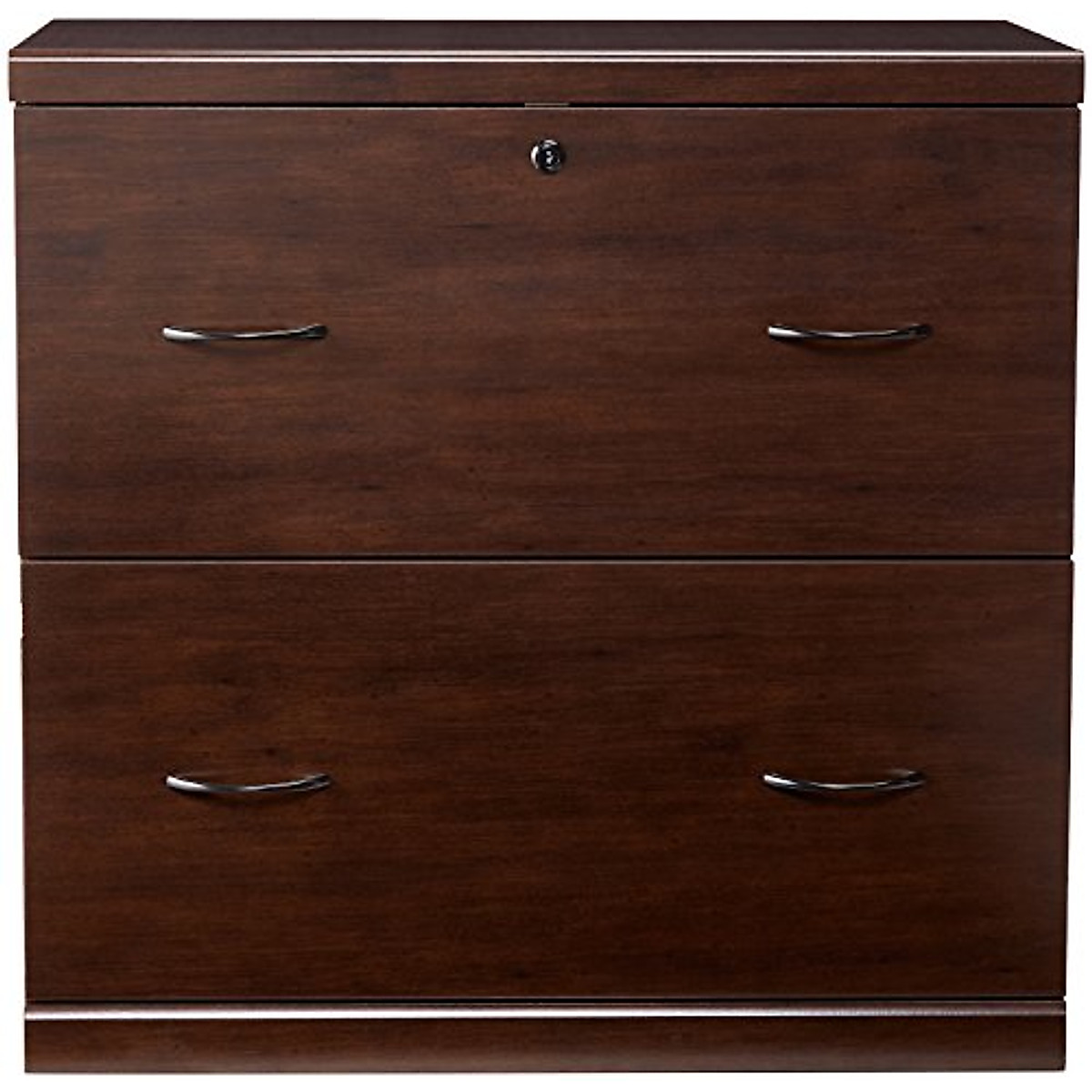 Z-Line Designs 2-Drawer Lateral File Espresso Cabinet with Black Accents