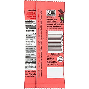 Bear Apple-Pear Strawberry Fruit Rolls, 0.7 oz