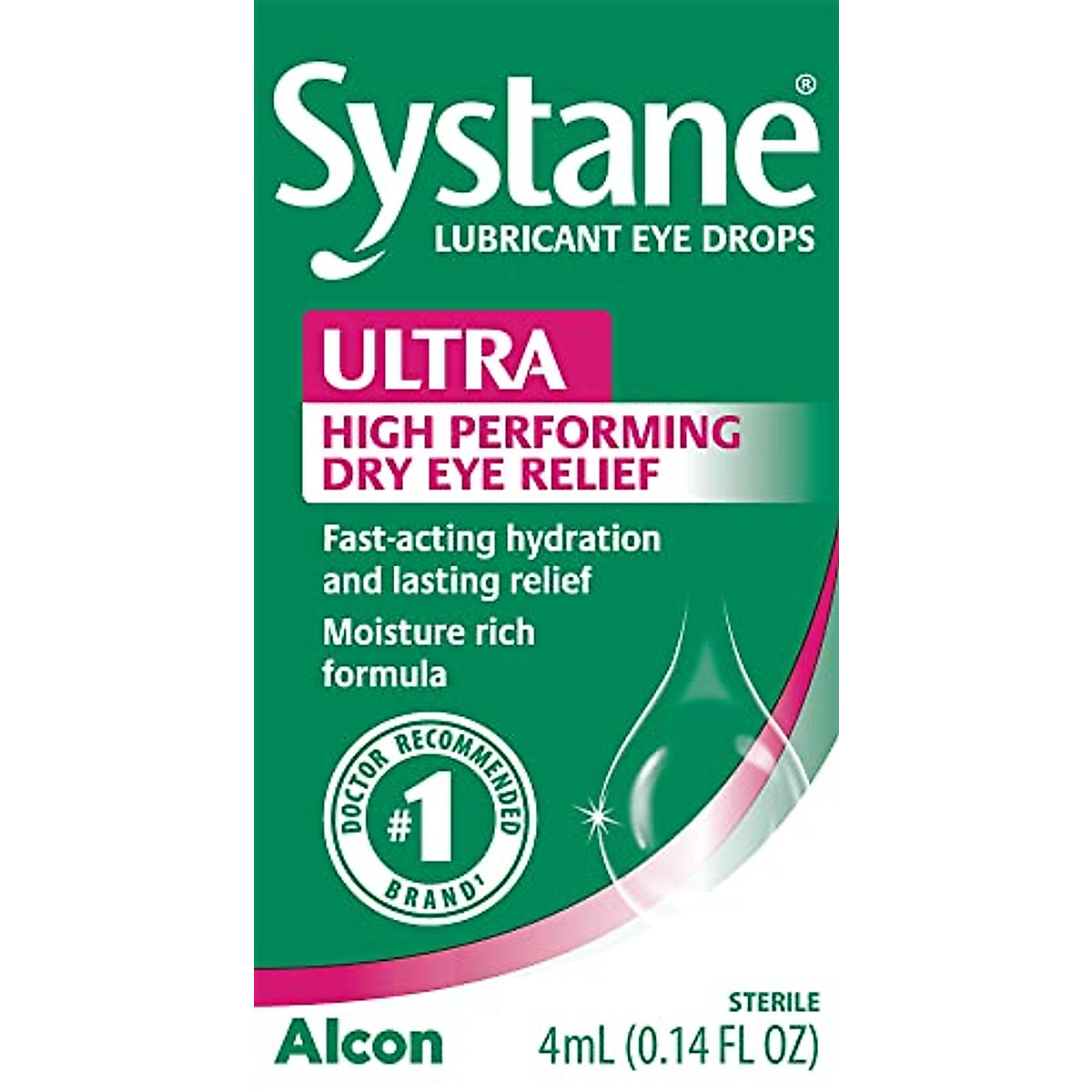Systane Ultra Lubricant Eye Drops,0.14 Fl Oz (Pack of 1)