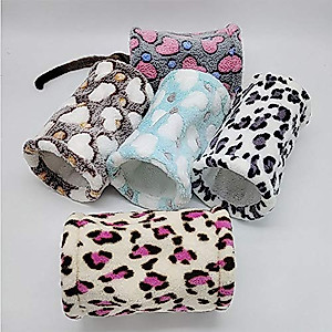 Plush Small Animal Tunnel Tube, Hamster Hideaway Hideout Burrow, Pet Play Toys for Gerbil/Dugu/Hedgehog/Rat/Snake/Lizard