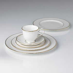 Lenox Federal Gold 5-Piece Place Setting, White