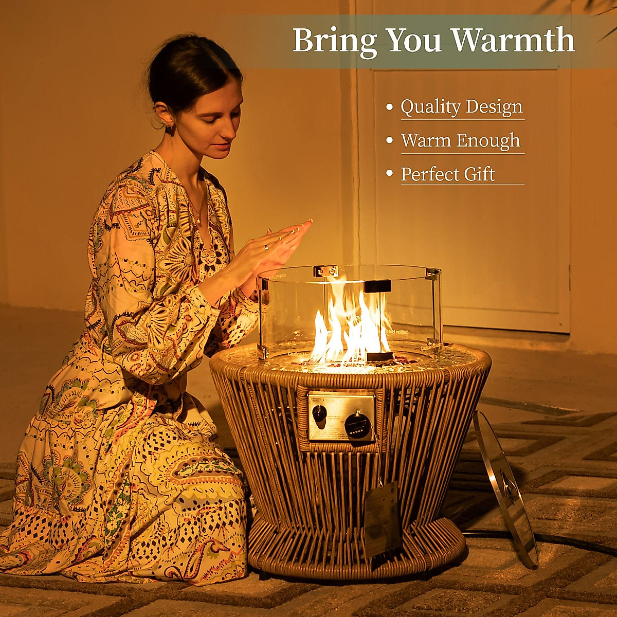 RADIATA Boho Patio Furniture Sets Outdoor Conversation Wicker Bistro Sectional Sofa and Chair Sets for Backyard, Porch, Deck, Garden (9pcs)