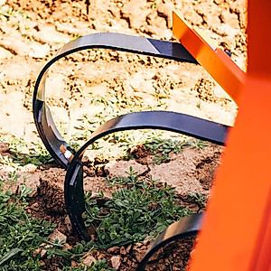 Titan Attachments Cultivator with 6 Spring Steel Shanks 3 Point Quick Hitch