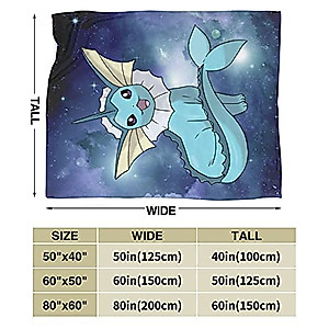 946 Water Spirit Blanket Super Soft Micro Fiber Cozy Blanket for Suitable Bed Couch for Adults and Children Throw Blankets 60*50inch, Black