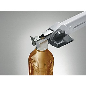 Simposh Multi-Functional Can, Jar & Bottle Opener | Handheld All-in-One Opener for Cans, Jars, Metal Bottle Caps, Plastic Bottle Screw Caps, Pull Tab Cans, Tin Can Lids | Portable Adjustable Manual