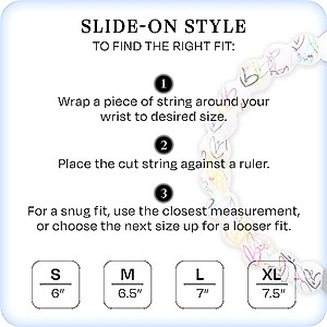 Lokai Silicone Beaded Bracelet for Women & Men, Artist Collection - James Goldcrown Hearts, (Large, 7 Inch Circumference) - Jewelry Fashion Silicone Bracelet Slides-On, Comfortable Fit