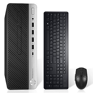 HP Gaming Desktop i7 ProDesk 600 G3 Small Form Factor,Renewed PC Windows 10,32GB DDR4, 1TB NVMe SSD M.2 + 2TB HDD,NVIDIA GeForce GT 1030 2GB,HDMI,Wi-Fi,BT,DVD,Wireless Keyboard & Mouse