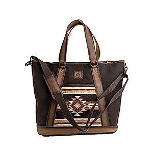 STS Ranchwear Women's Multifunctional Large Capacity Travel Shopper Sioux Falls Collection Carry All Bag with Shoulder Strap, Brown