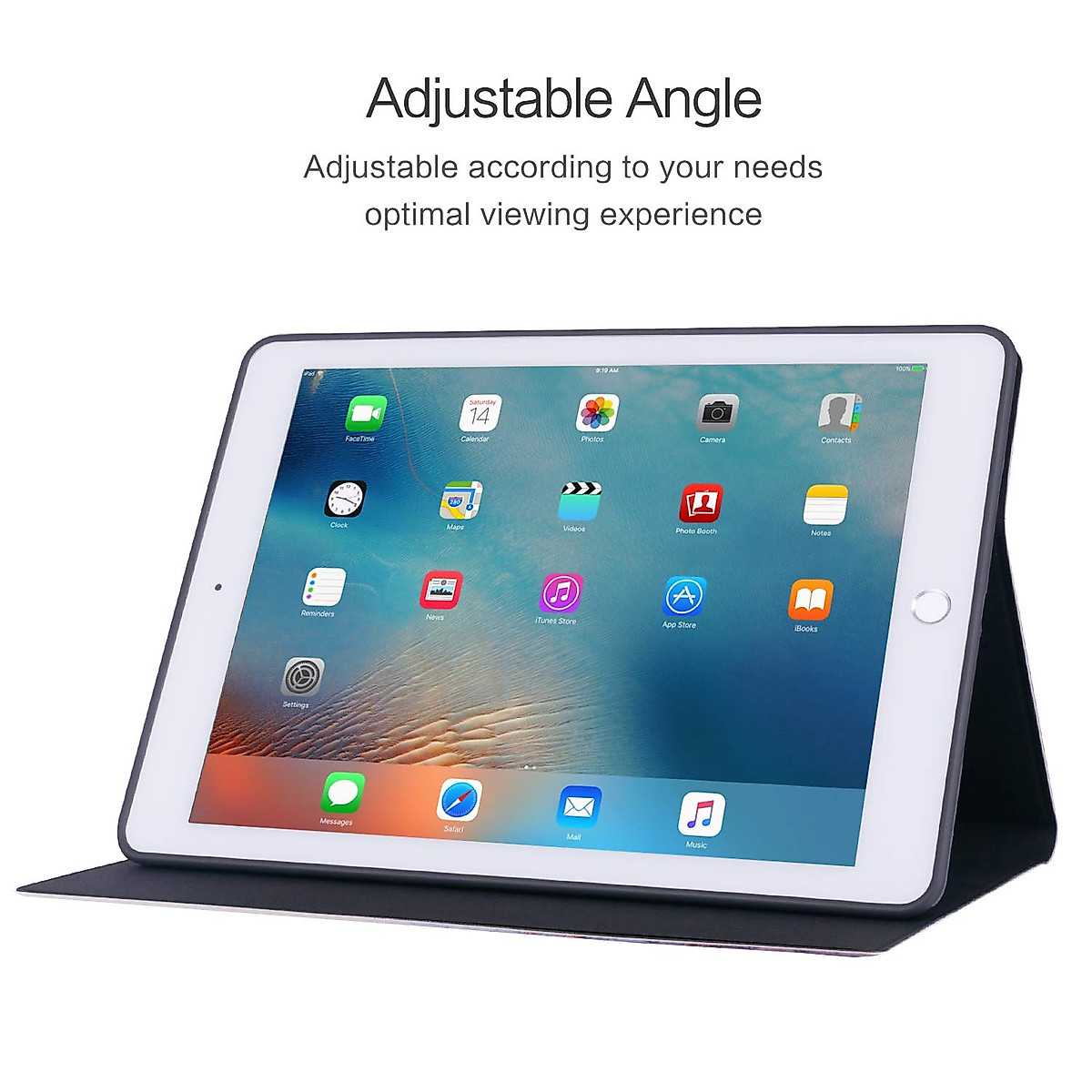 Vimorco Case for ipad 9.7 Inch 5th/6th Generation 2017 2018 /Ipad air 1/ Ipad Air 2 with Auto Wake/Sleep, Premium Leather Folio Stand Cover, Purple Marble