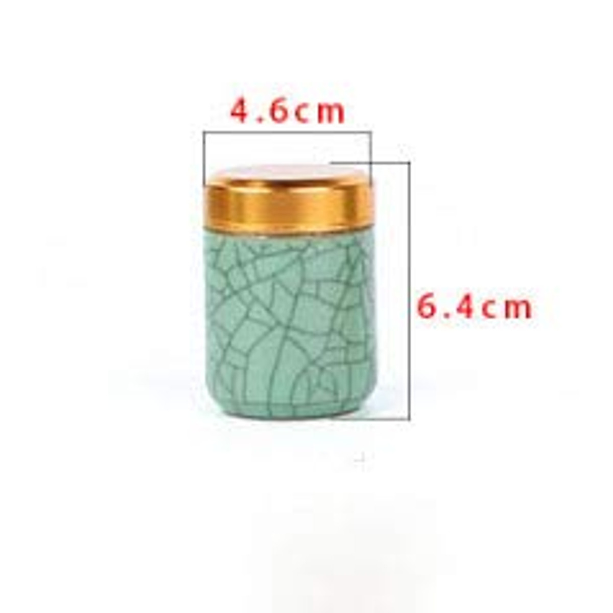 WOIWO 1 PCS The New Mini Celadon Tea Can Has Multi-Function Ceramic Seal Tea Canister